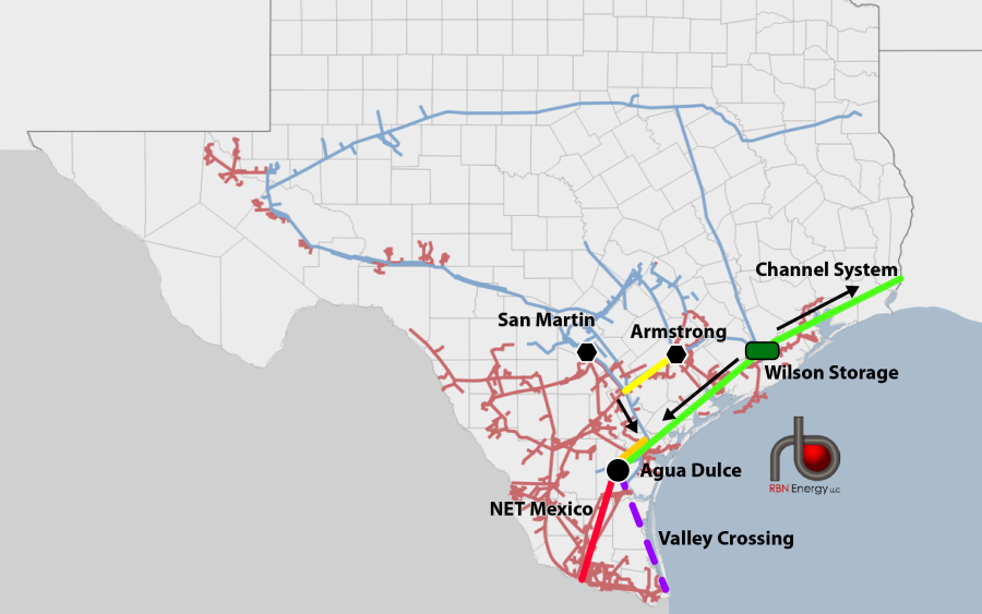 South Texas Pipeline Map